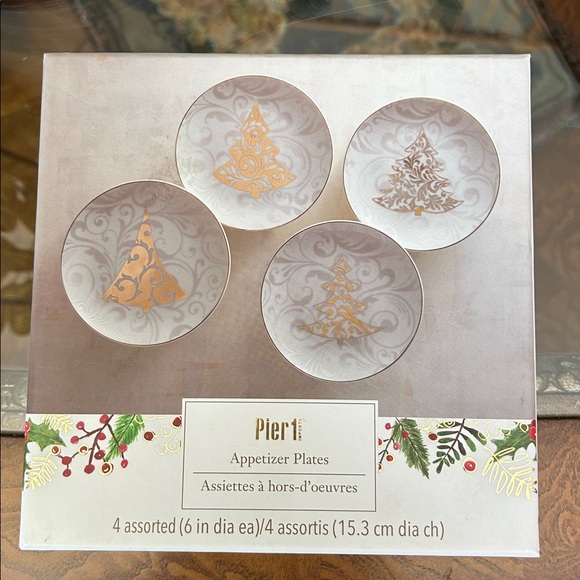 Pier 1 | Holiday | Pier Imports Christmas Appetizer Plates | Poshmark